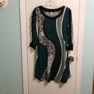 Per Seption. Concept | Dresses | Nwt Per Seption Concept Green Print ...